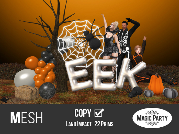 Second Life Marketplace - EEK Decor SET [With Poses] - Halloween